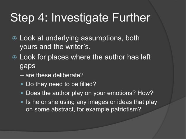 Writing a Critique | PPTX