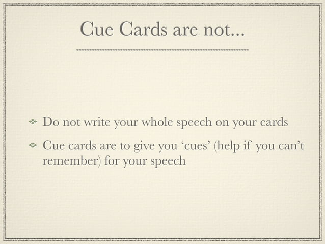 Writing cue cards | KEY | Educational Assessment | Education