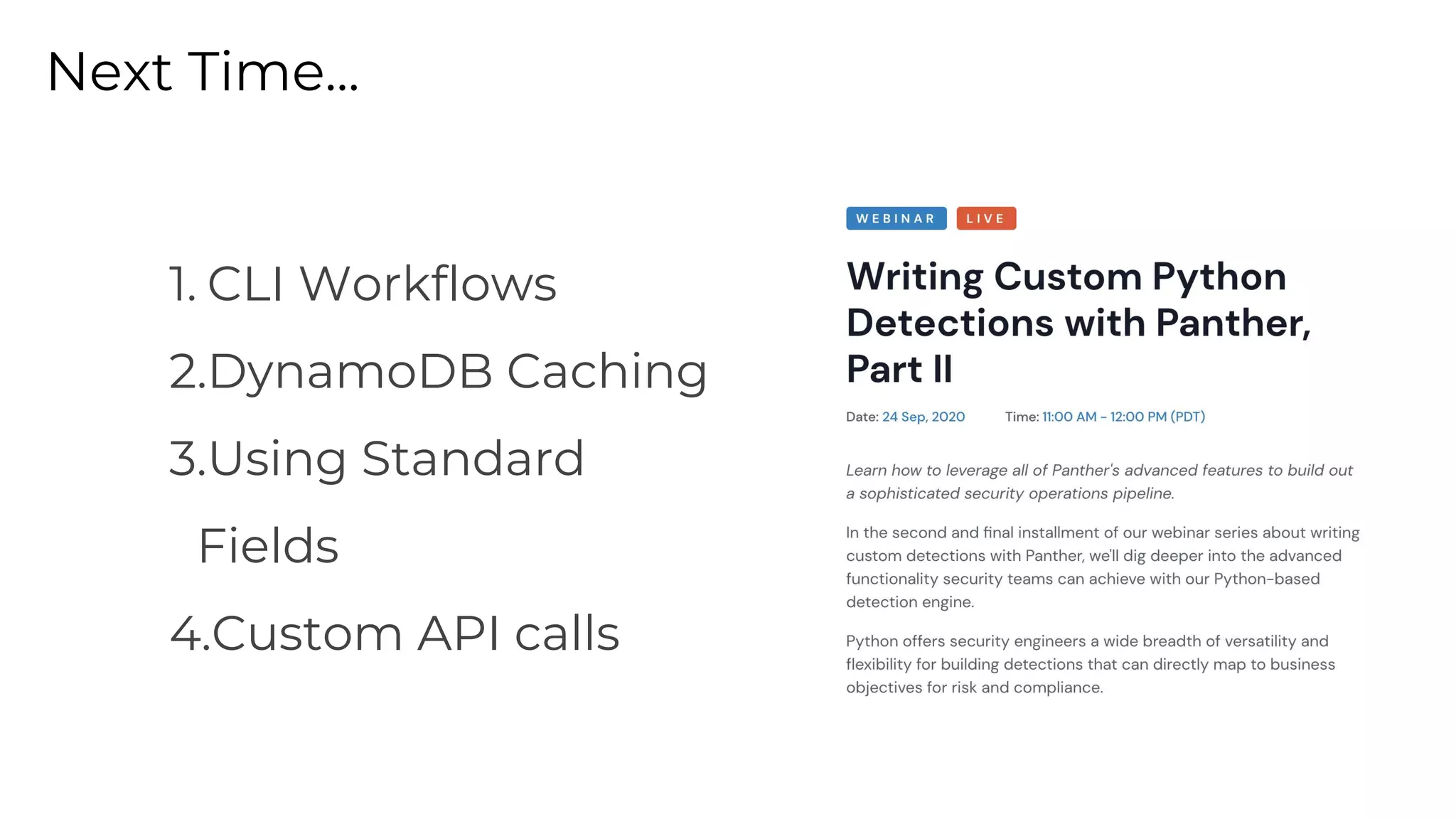 Writing Custom Python Detection With Panther Part 1 Ppt 3041
