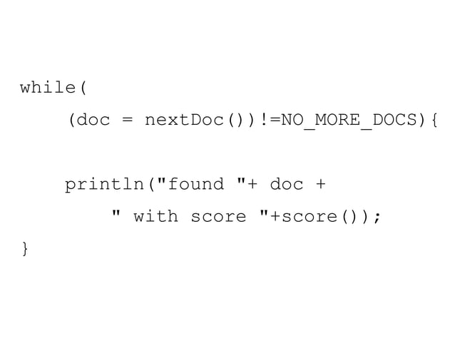 Writing Custom Queries Scorers Diversity And Traps Lucene Internals