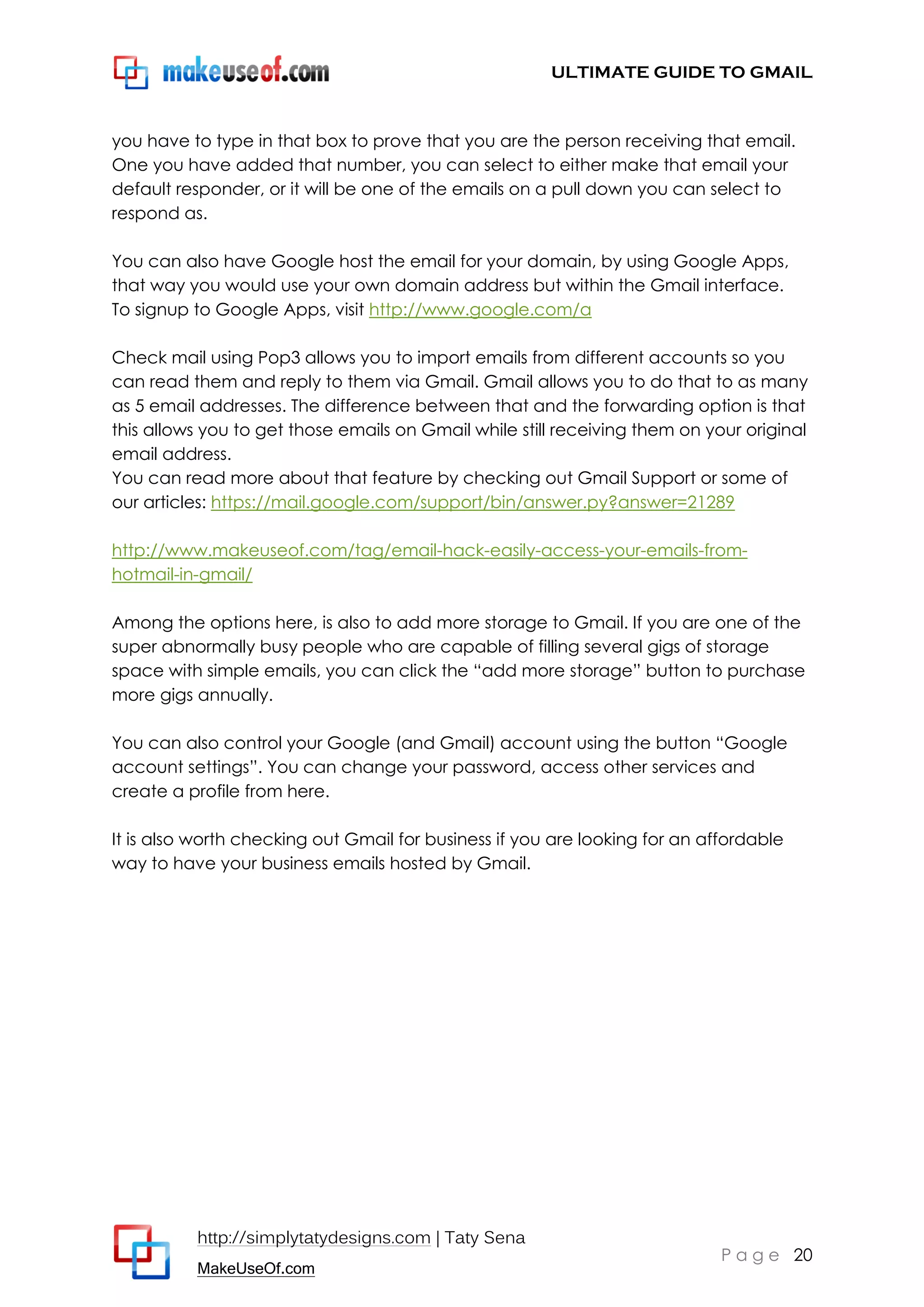 Writing de materials (gmail guide) | PDF