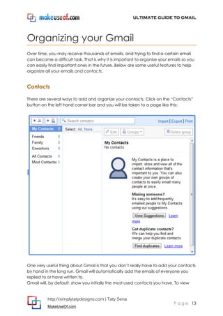 Writing de materials (gmail guide) | PDF
