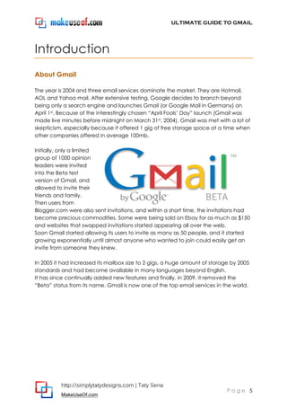 Writing de materials (gmail guide) | PDF | Email | Internet
