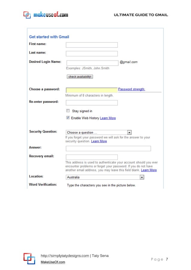 Writing de materials (gmail guide) | PDF | Email | Internet
