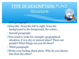 Writing descriptions | PPT