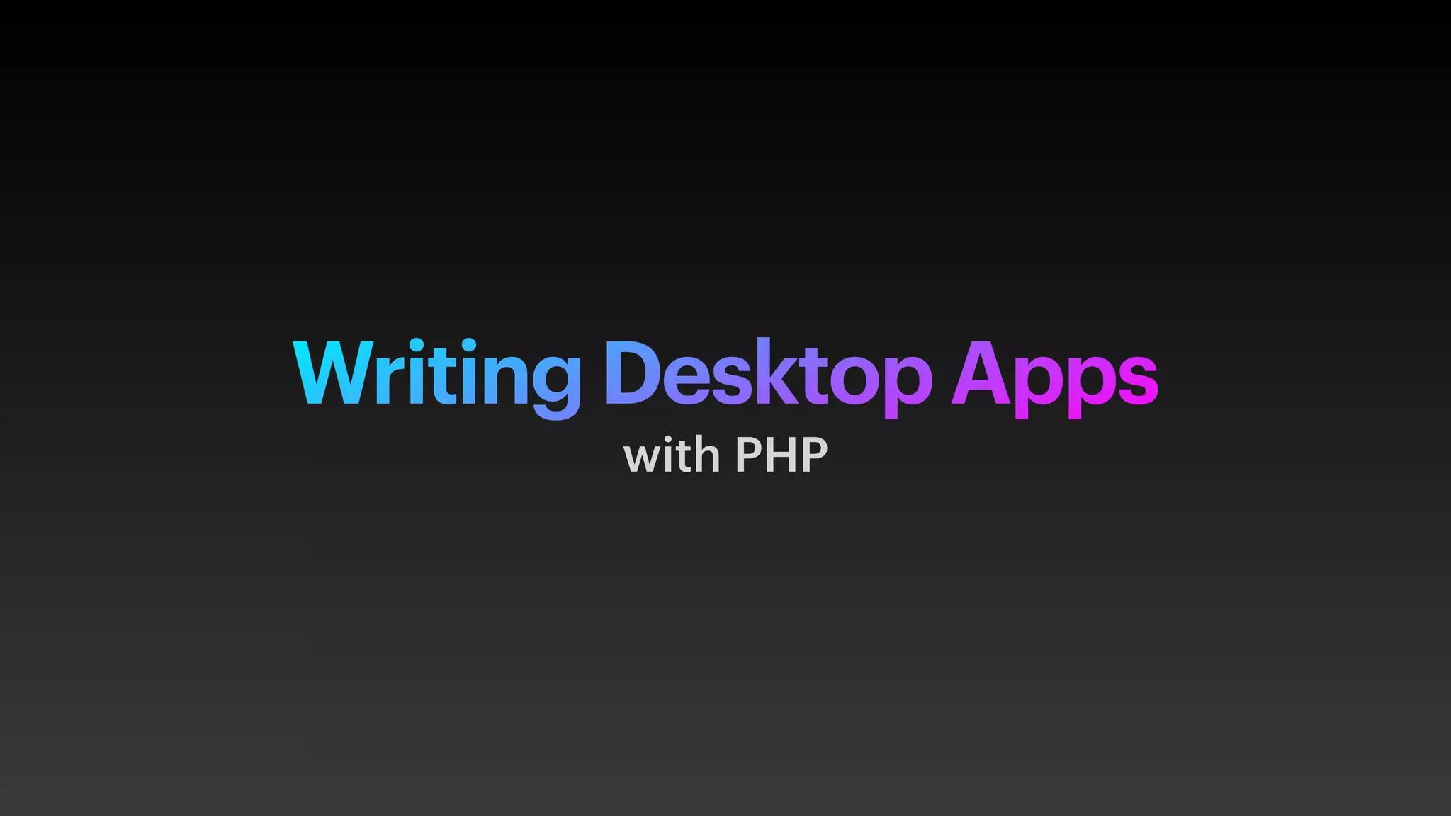 "Building desktop apps...with PHP?", Marcel Pociot | PPT