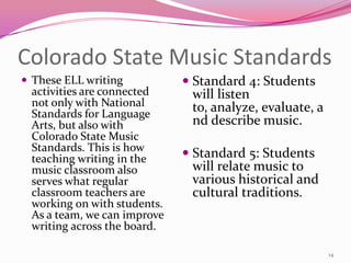 Writing Development Of ELL Students In A Music Classroom | PPT