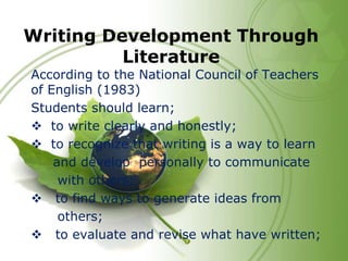 Writing development through literature : Stages and Elements of | PPTX