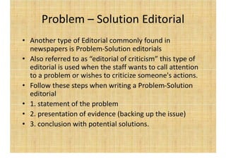 Writing Editorials And Opinion Columns. | PPT