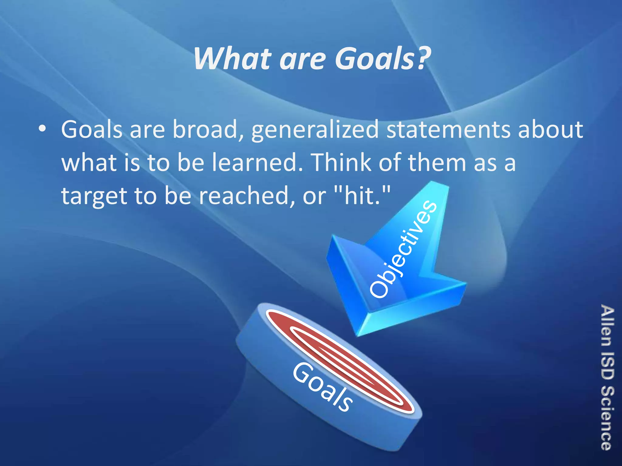 Writing Educational Goals And Objectives | PPTX