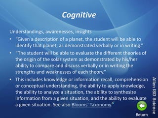 Writing Educational Goals And Objectives | PPTX