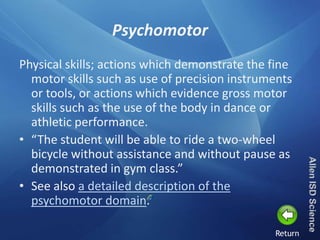 Writing Educational Goals And Objectives | PPTX