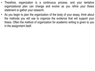 Writing effective body paragraphs | PPTX