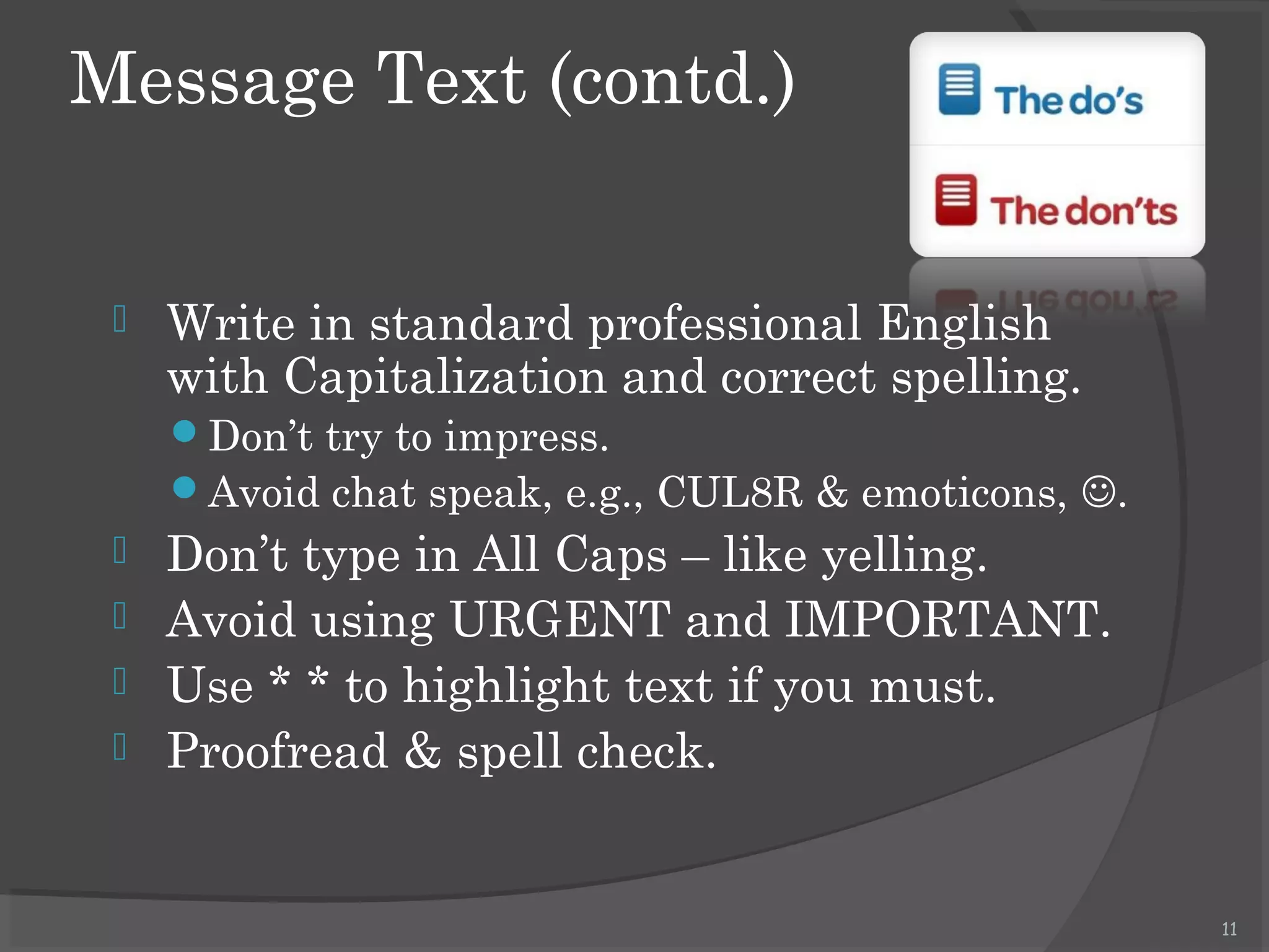 Writing effective emails | PPT