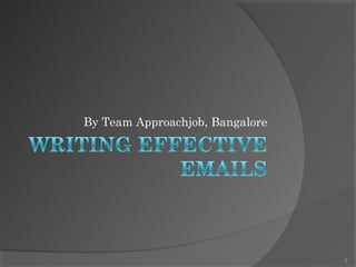 Writing effective emails | PPT