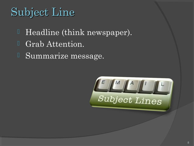 Writing effective emails | PPT | Email | Internet