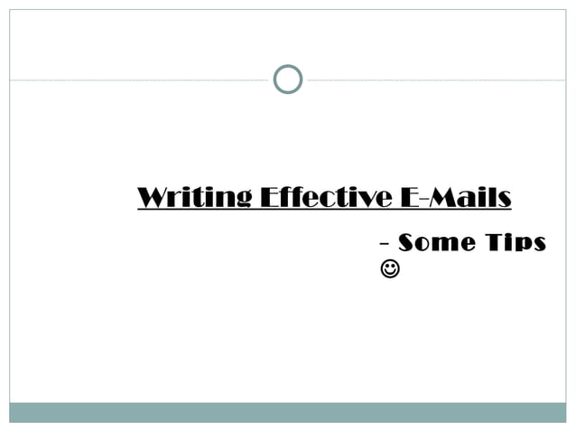 Writing Effective Emails | PPT