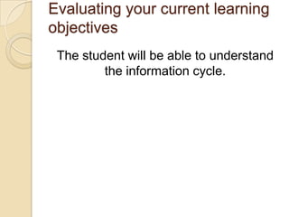 Writing effective learning objectives | PPT