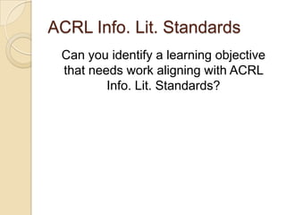 Writing effective learning objectives | PPT