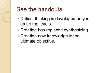 Writing effective learning objectives | PPT