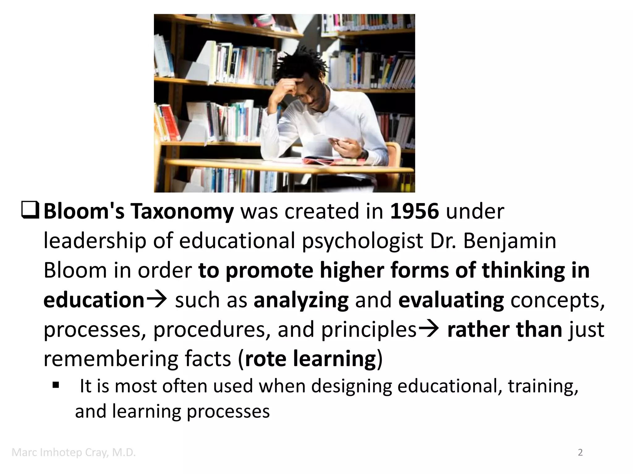 Writing Effective Learning Objectives Using Bloom's Taxonomy_Ppt | PDF