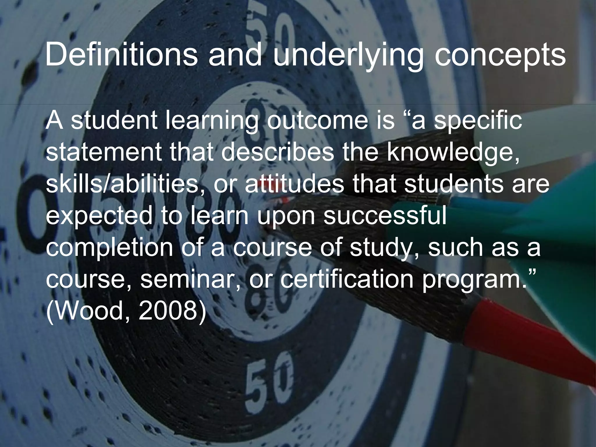 Writing Effective Learning Outcomes | PPT