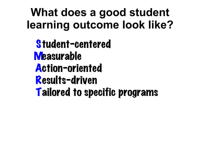 Writing Effective Learning Outcomes | PPT | Educational Assessment ...