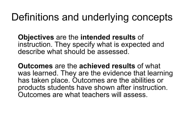 Writing Effective Learning Outcomes | PPT | Educational Assessment ...