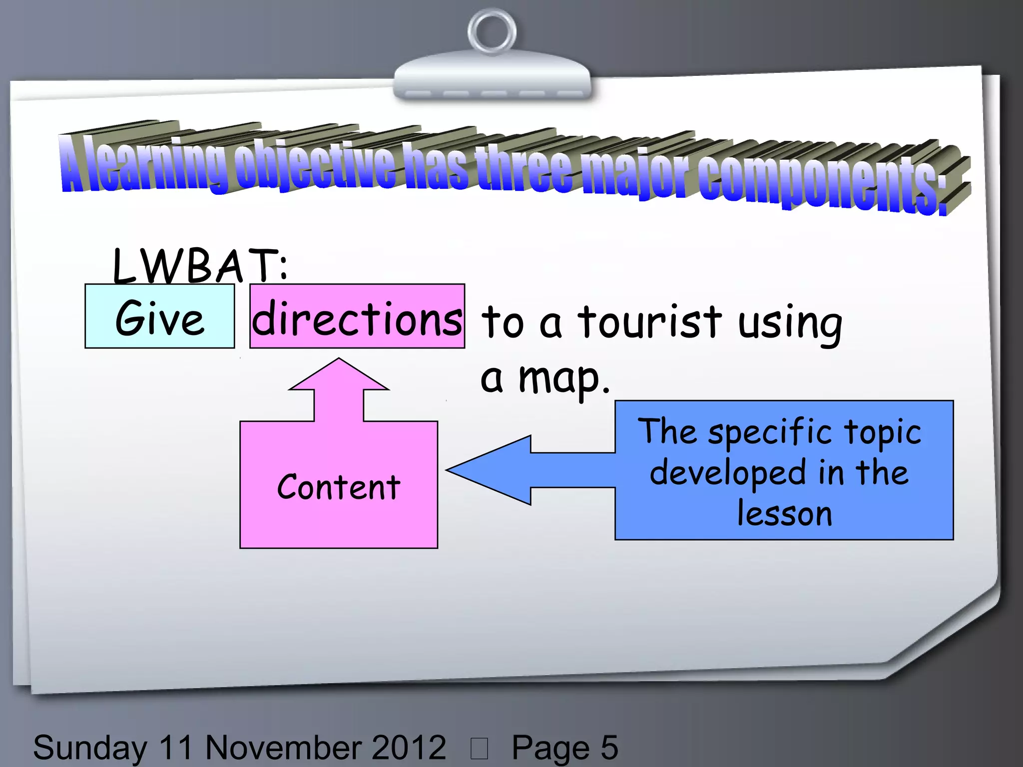 Writing effective objectives | PPT | Education