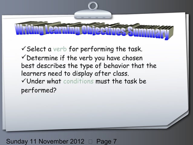 Writing effective objectives | PPT | Education