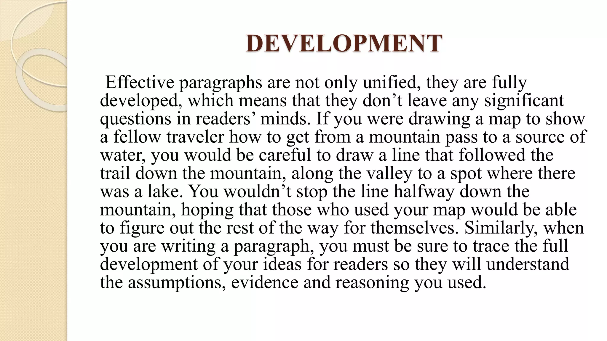 Writing effective paragraphs 1 | PPTX