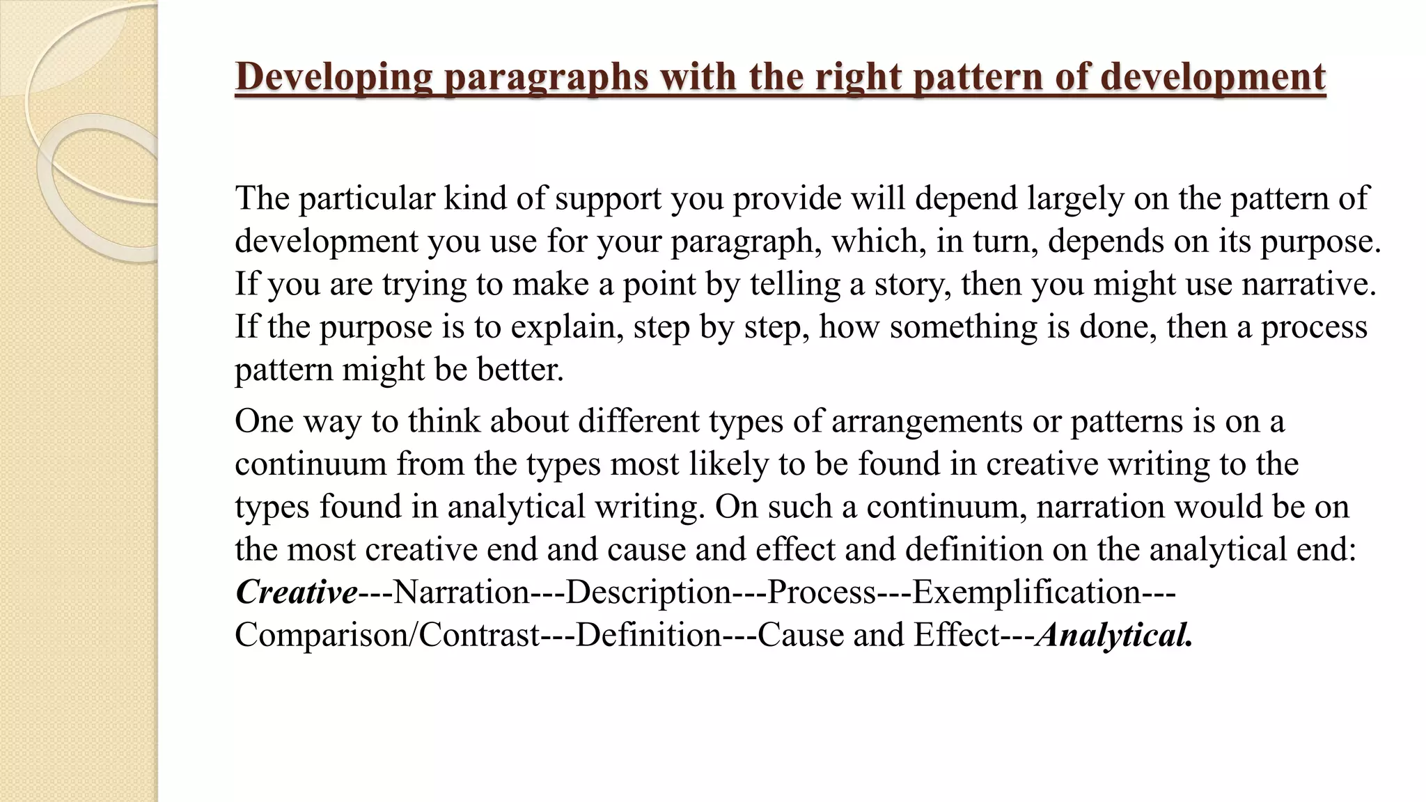 Writing effective paragraphs 1 | PPTX
