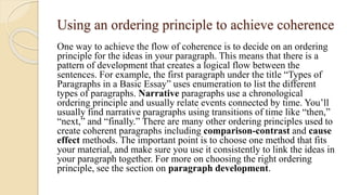Writing effective paragraphs 1 | PPTX