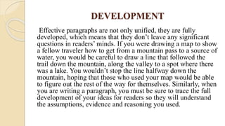 Writing effective paragraphs 1 | PPTX