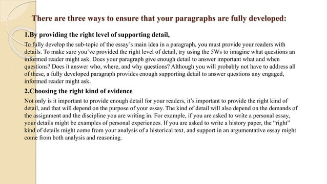 Writing effective paragraphs 1 | PPTX