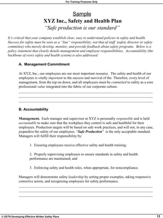 Writing effective safety plan | PPT