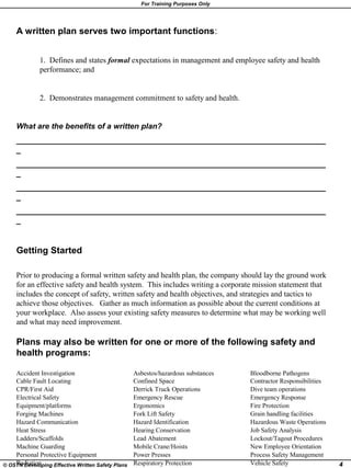 Writing effective safety plan | PPT