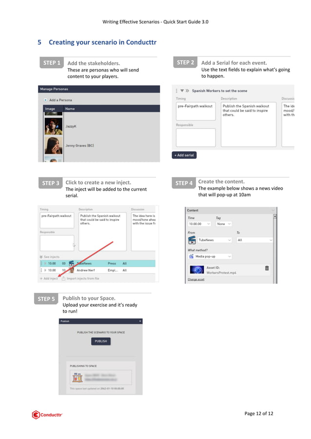 Writing effective scenarios quick start guide 3.0 | PDF