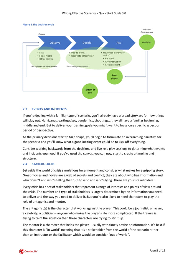 Writing effective scenarios quick start guide 3.0 | PDF