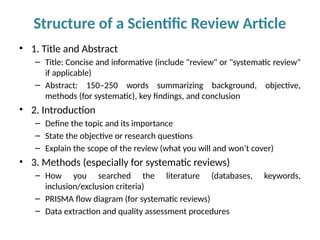 Writing Effective Scientific Articles--- | PPTX