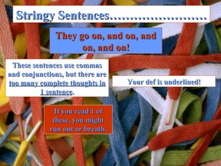 Writing effective sentences runons frags stringy ch 18 (1) | PPT ...