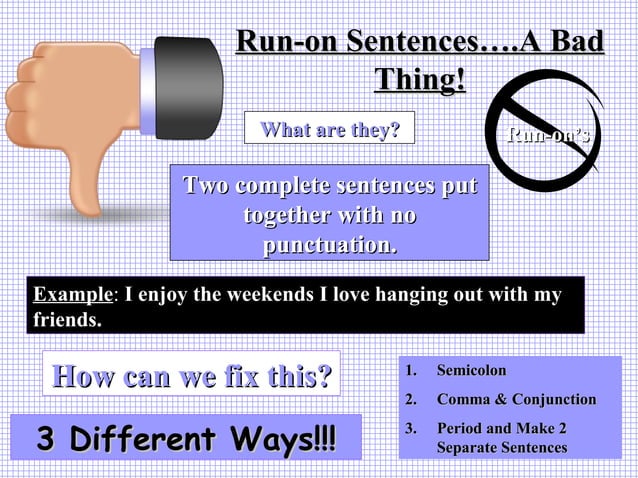 Writing effective sentences runons frags stringy ch 18 (1) | PPT
