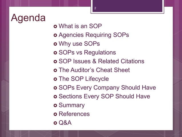 Writing Effective SOP’s | PPT