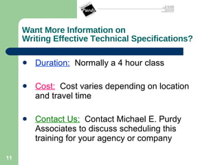 Writing Effective Technical Specifications | PPT