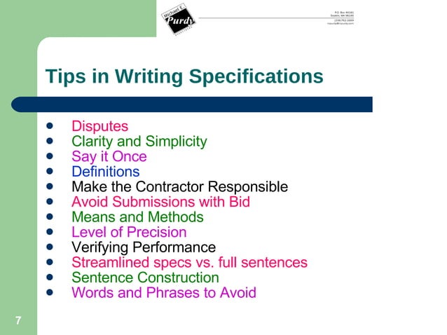 Writing Effective Technical Specifications | PPT