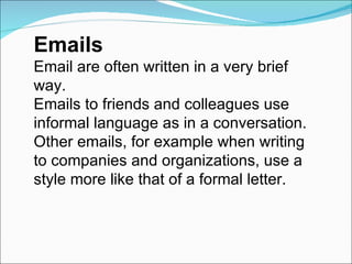 Writing emails | PPT