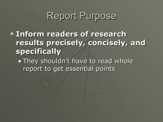 Writing engineering report | PPT