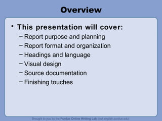 Writing Engineering Reports | PPT