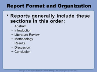 Writing Engineering Reports | PPT