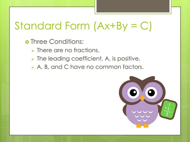 Writing The Equation Of Line Given Two Points Pptx Physics Science